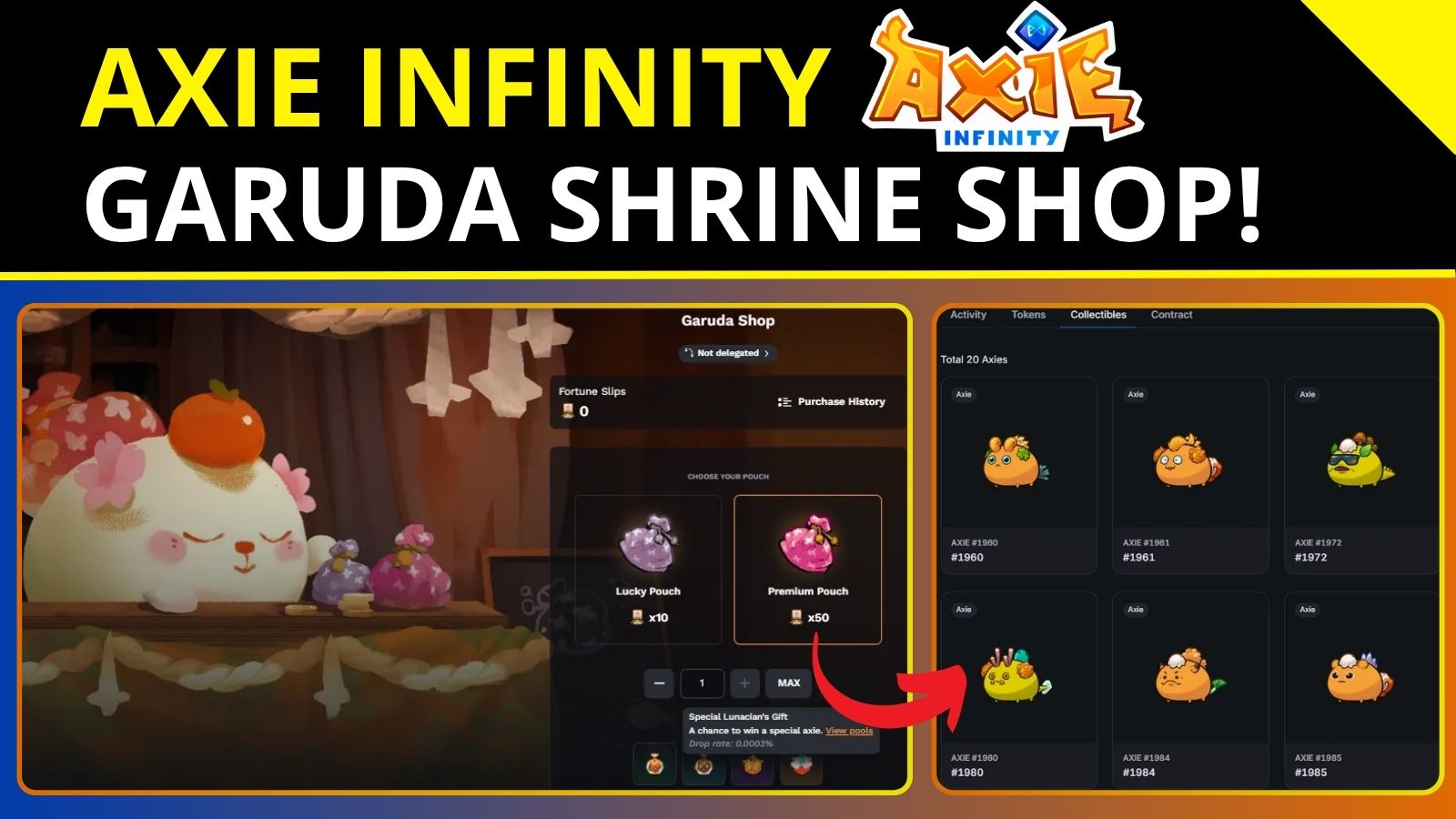 Atualização no Garuda Shrine Shop: Como Ganhar Axies NFT Raros! - Nerds ...